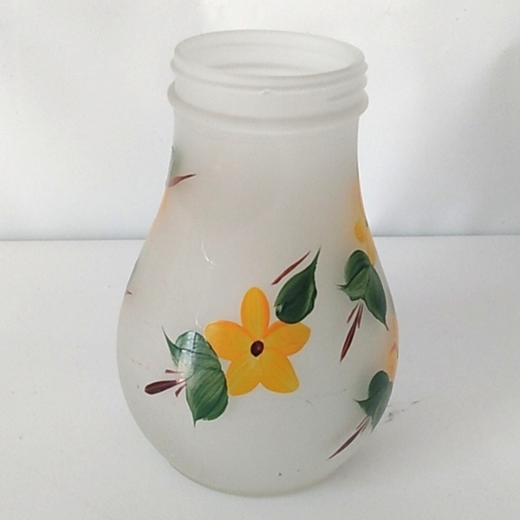 Dripcut | Accents | Dripcut Vintage Frosted Handpainted Syrup Decanter ...